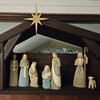 Barn Wood Nativity Stable, Wooden Manger, Creche, Set, Nativity Stable ...