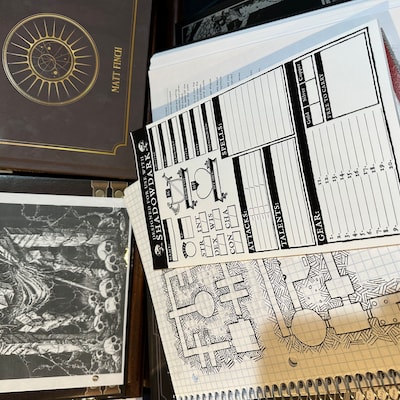 Shadowdark RPG 50 Character Sheet Notepad 6x10 - Etsy