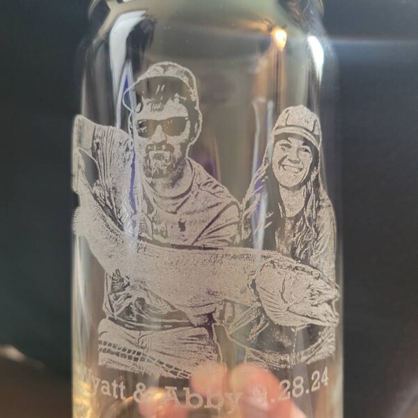 Custom Etched Handwriting Rock Glass Engrave Your Handwritten Message ...