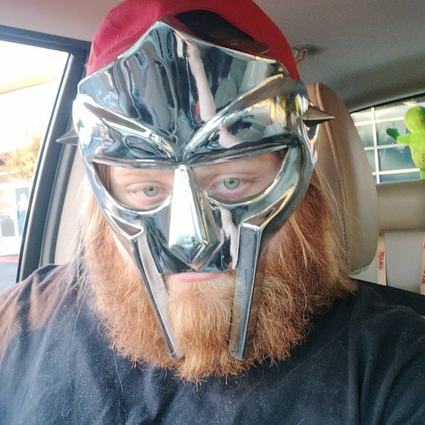 MF DOOM Mad-villain Mask Steel Face Armor Hand Forged Mask - Etsy