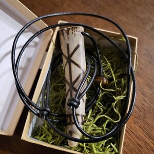 Protection Bindrune Antler Pendant Viking Rune - Etsy