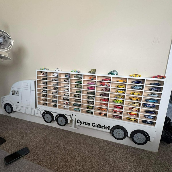 Truck Display Shelf 20-100 Sections-kids Wall Shelf for Diecast Cars ...