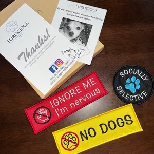 Socially Selective Embroidered Dog Patch 3-inch Round Patch Patch for ...