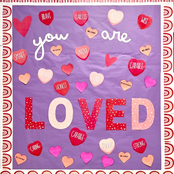 You Are Loved Bulletin Board Kit [valentine's Day] - Etsy