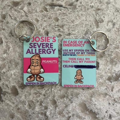 Custom Food Allergy Stickers for Lunch Boxes Labels School Children ...