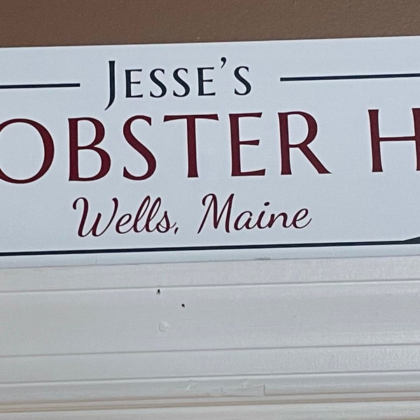 Seaside Lobster House Sign, Personalized World Famous Lobster Chowder ...