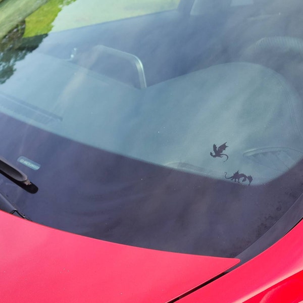 Dragon Hidden Easter Egg Decal, Windshield Decal Sticker, Funny Car ...
