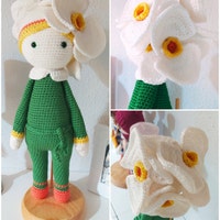 Crochet Pattern Amigurumi Doll orchid Ollie PDF - Etsy Canada