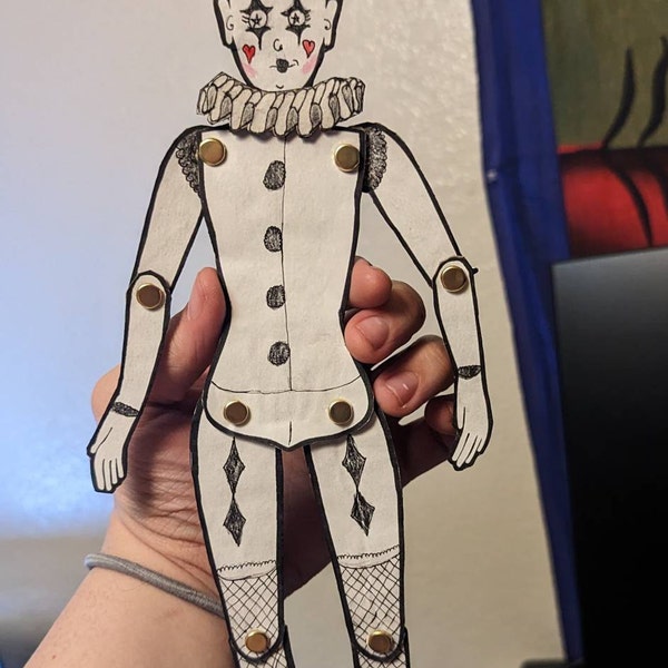 Pieces Paper Dolls #1 - Create a Jointed Doll - 6 Sizes - Articulated ...
