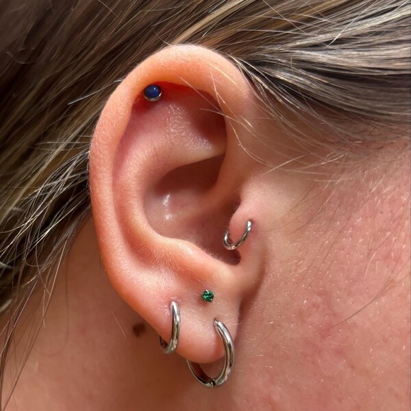 18G/20G • 5mm SUPER TINY Cartilage Hoop • 5mm Hinged Clicker Hoop ...