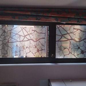 Custom Size Stained Glass Window Film Matte Finish, UV Protection ...