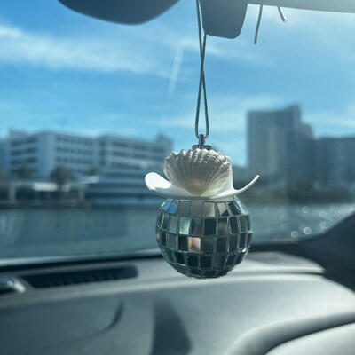 Coastal Disco Cowgirl Rear View Mirror Car Accessory L Coastal Disco ...