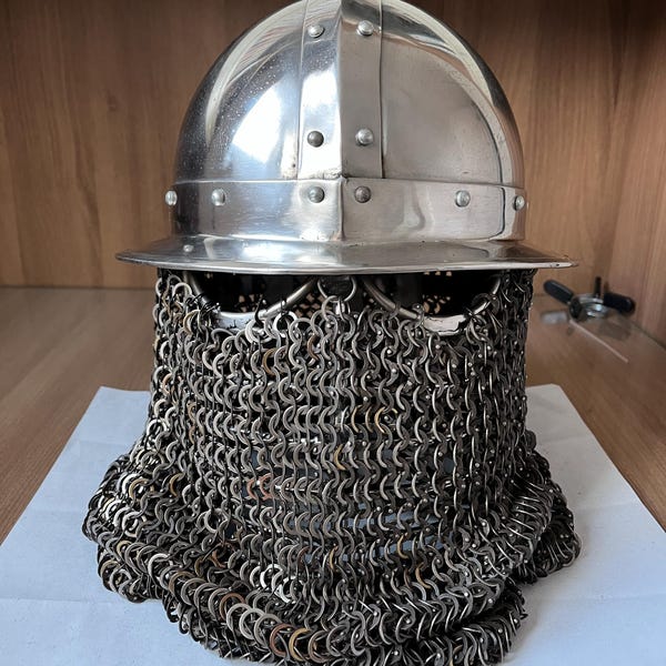 Medieval Beak Face Helmet Armour Steel Head Protection Armor SCA Combat ...