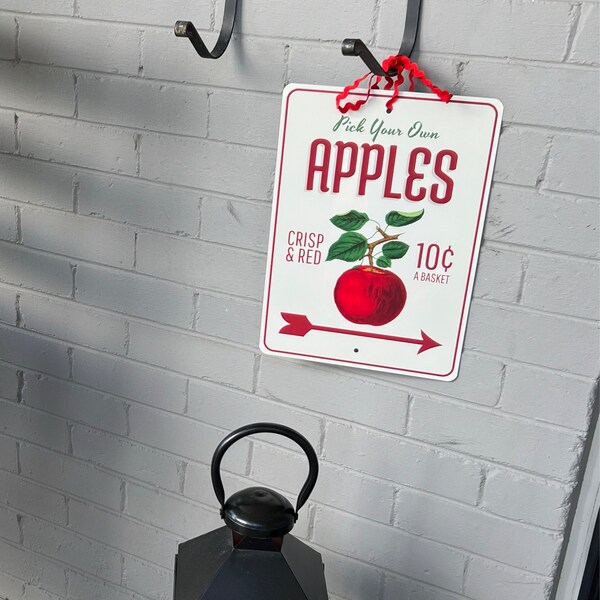 Apple Decor, Apple Orchard Sign, Apples Sign, Red Apple Gift, Apple ...