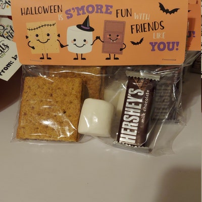 PRINTABLE Halloween Favor Tags, Halloween Tags, Smores Tags, S'mores ...