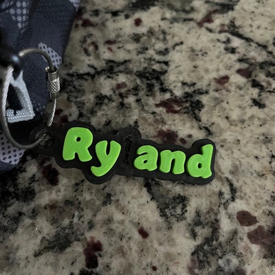 Custom Designs Personalized 3D Name Tags for Bags, Backpacks, Sports ...