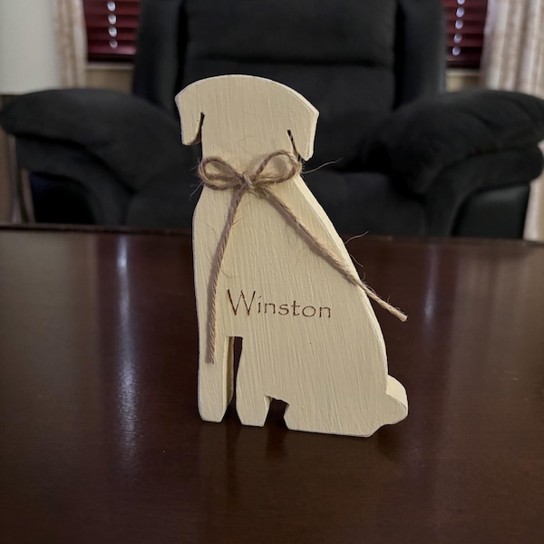 Rustic Personalized Lab 5.25"h/labrador W Name/dog Lover Gift/black Lab ...