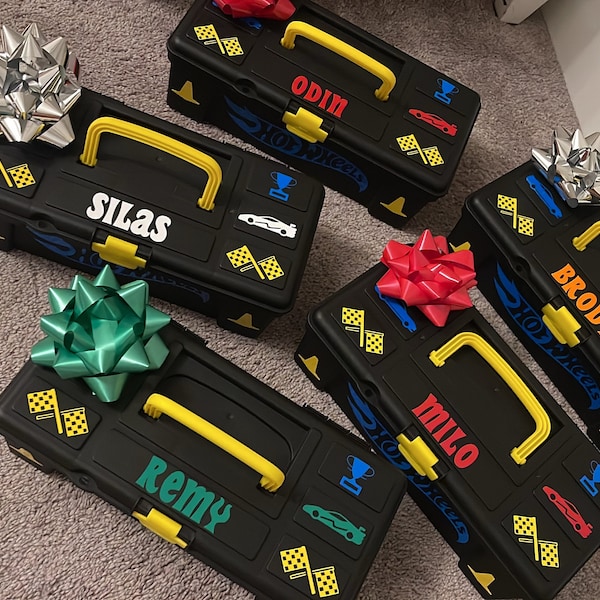 Personalized Tool Box, Car Theme, Personalized Christmas Gift, Birthday ...