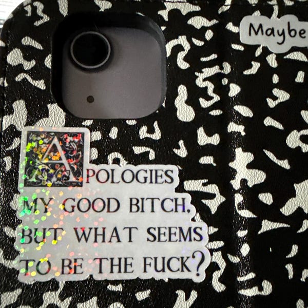 Y2k Windows Error Pop up Sticker, Vaporwave Holographic Decal, Trapped ...