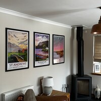 Story Map of United Kingdom Great Britain Vintage Map Vintage Poster ...