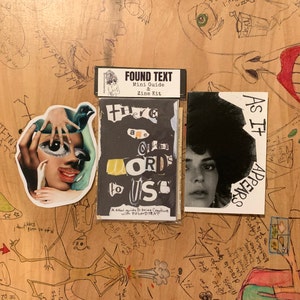 How to Use Found Text Mini Guide Zine & Kit - Etsy
