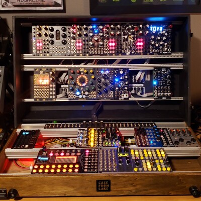 9U EURORACK CASE POWERED 84 or 104 or 126 Hp Patched - Etsy