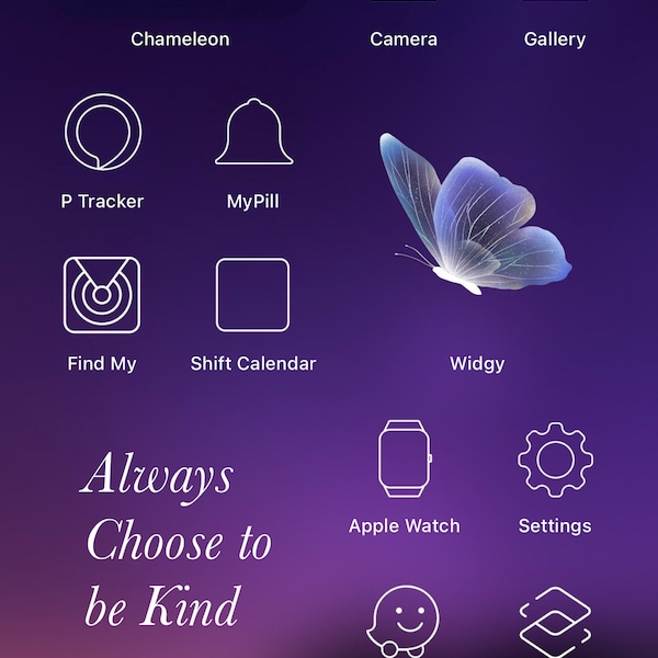 Transparent App Icons for Ios 17,18 & Ios 26, Minimalist App Icons ...