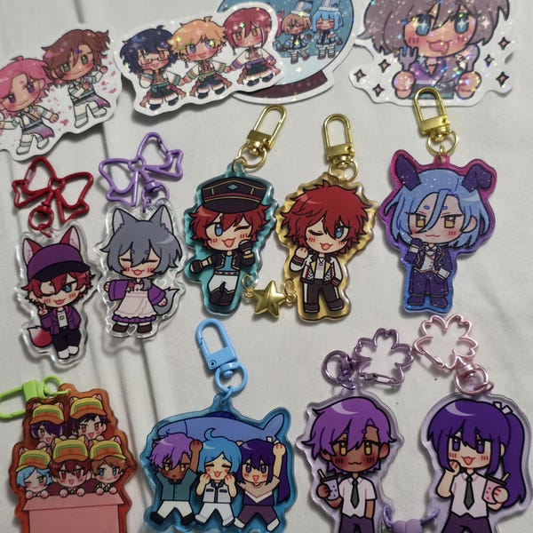 Enstars Akatsuki Cat Phone Charm Keychains - Etsy