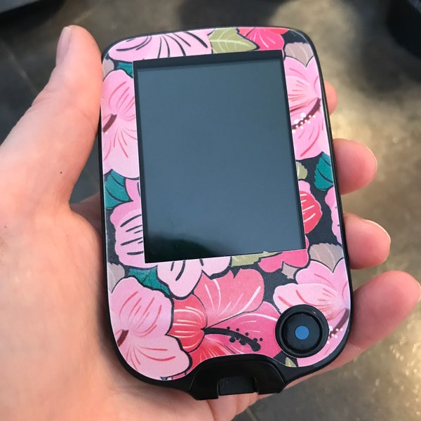 Floral (black) - Freestyle Libre Reader & Sensor Stickers - Choose ...