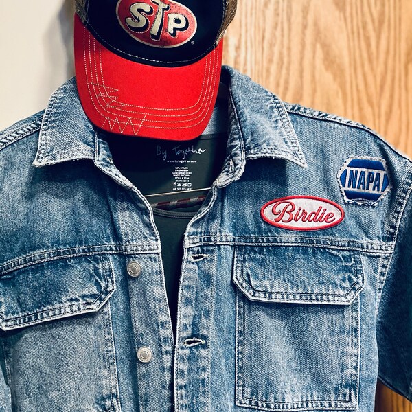 Custom Vintage Style Name Tag-choice of Color / Iron On, Hook Fastener ...