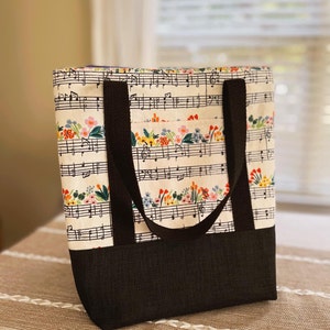 Lined Canvas Tote Sewing Tutorial Etsy