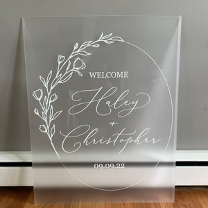 Ring Bearer Acrylic Sign Painted Wedding Sign Flower Girl | Etsy