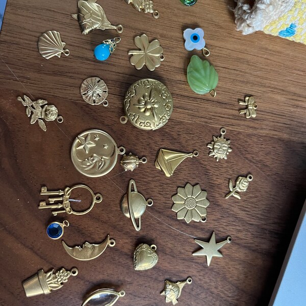 DIY Charm Necklace Kit - Customizable Charm Necklace - Custom Vintage ...