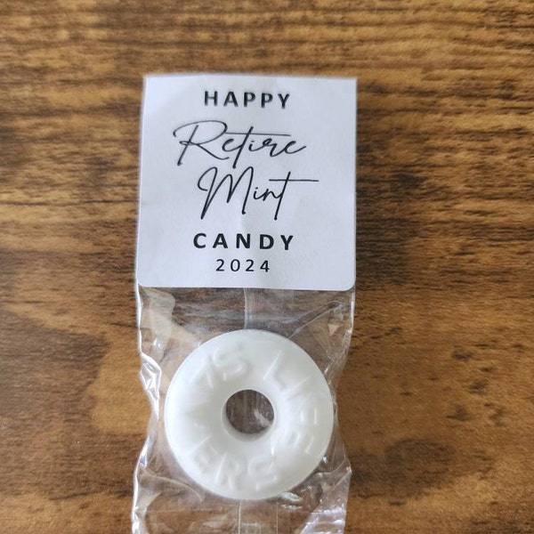 SET OF 60 - Retirement Gifts Retire Mint Life Savers Mints for Women ...