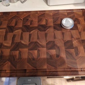 Personalized Double-sided Walnut Cutting Board, Reversible Butcher ...
