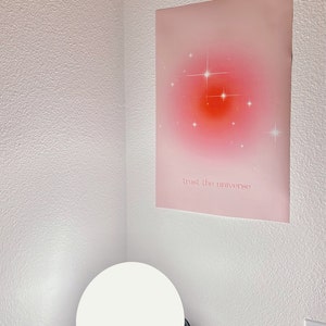 Soft Pink Positive Poster Set of 2, Printable Wall Art Aura, Trendy ...