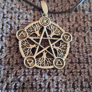 PENDULUM NECKLACE Silver Plated Brass 925 Sterling Silver Bronze - Etsy