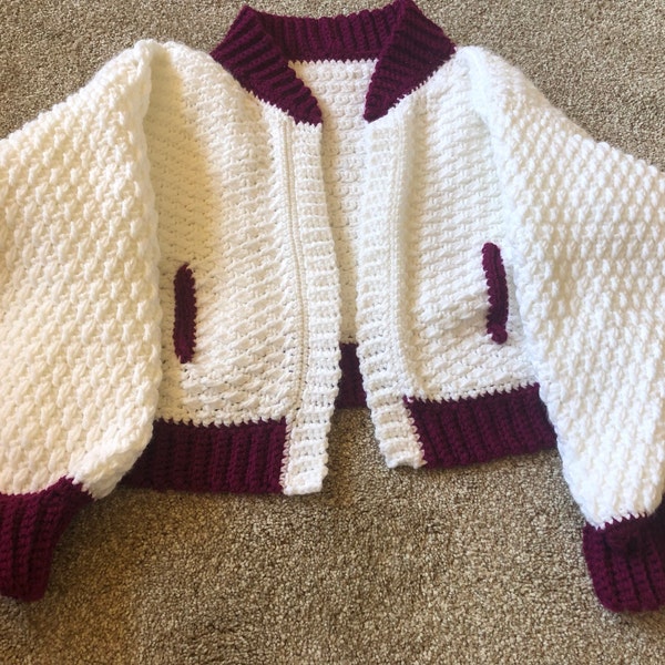 Crochet Pattern Bomber Jacket Pattern PDF Download - Etsy