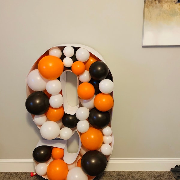 Mosaic 4ft All Numbers Bundle Templates/mosaic From Balloons Templates ...