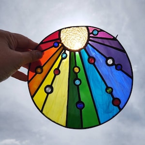 Cloudy Moon Sky Pattern Stained Glass PDF Digital File - Etsy