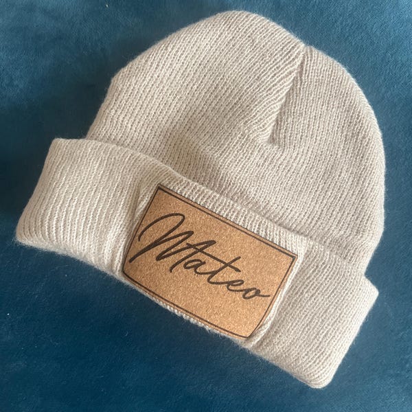 Personalize Baby Beanie With Name Custom Newborn Hat Kids Youth Child ...