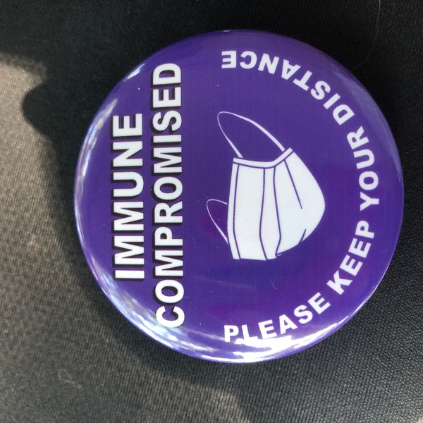 Visually Impaired Pinback Button Pin, Disability Awareness Badge, I'm ...