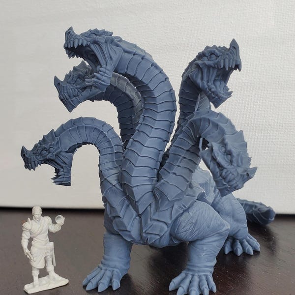 Hydra - Dnd Monster - Reptile Dragon Beast - 28mm | 32mm - 3d Printed ...