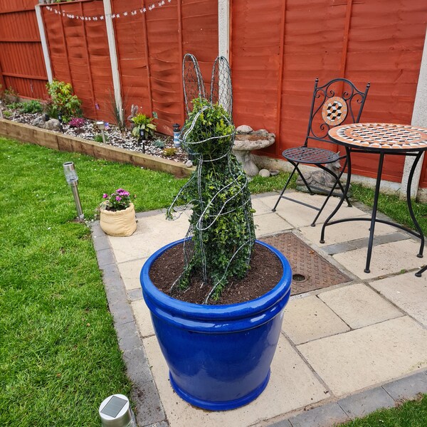 Handmade Topiary Rabbit Frame - for Plants - Perfect for the Budding ...