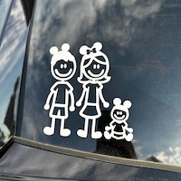 Stick Figure Family Car Decal Sticker - Etsy