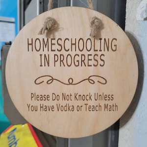 CUSTOMIZABLE Homeschool Distance Learning Front Porch Sign - Etsy
