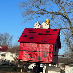 Snoopy Woodstock Mailbox Fence Line Topper Top Large Outdoor Decoration ...