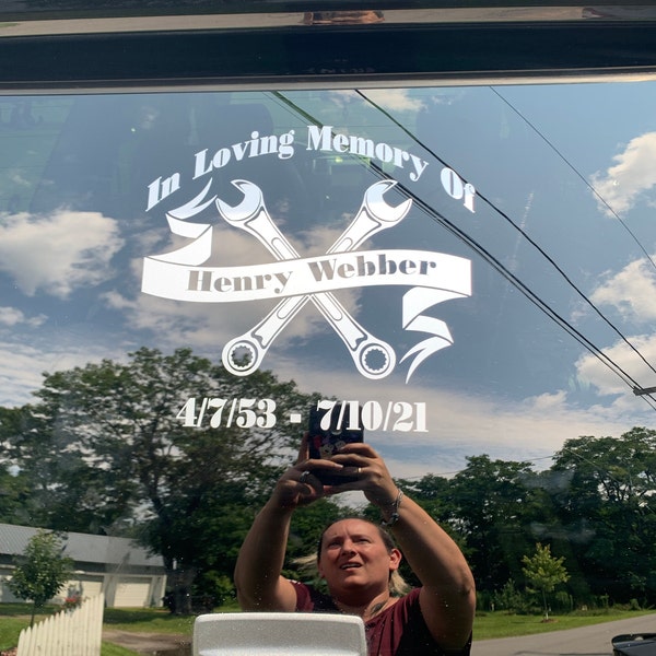 Mechanic Memorial Decal - Etsy