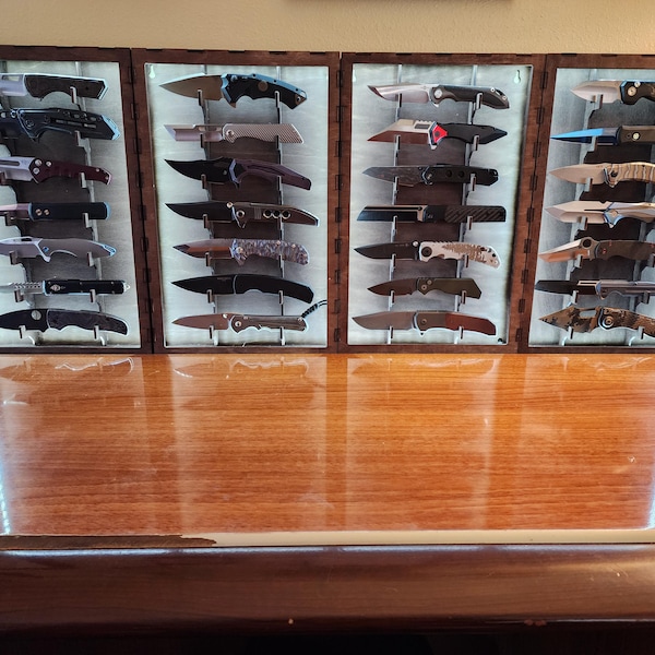 Knife Display Case With Led, Custom Knife Holder, Knife Storage, Pocket ...