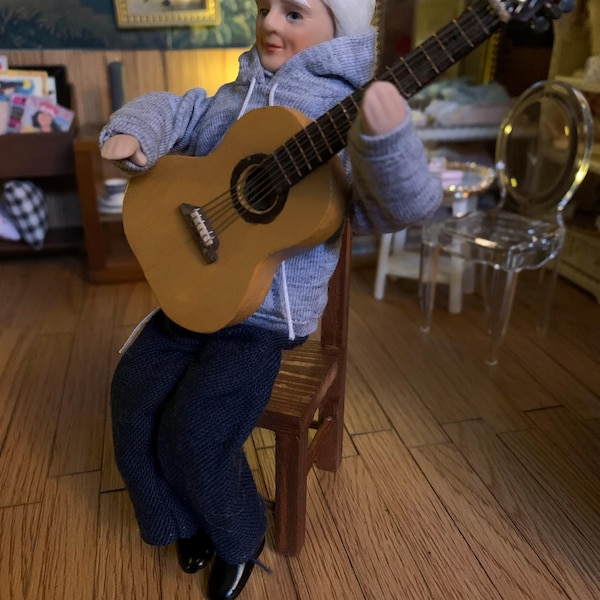 Miniature Treasure Maps and Compass With Leather Pouch Set Red 1:12 ...